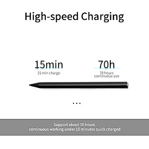 Bluetooth 4.2 Stylus Pen for Microsoft Surface Pro 8, Laptop 4/3/2/1, Surface Book 3/2/1 Laptop and Other Tablets with 4069 Pressure and Tilt Sensitivity,Palm Rejection,Magnetic Design (Black)