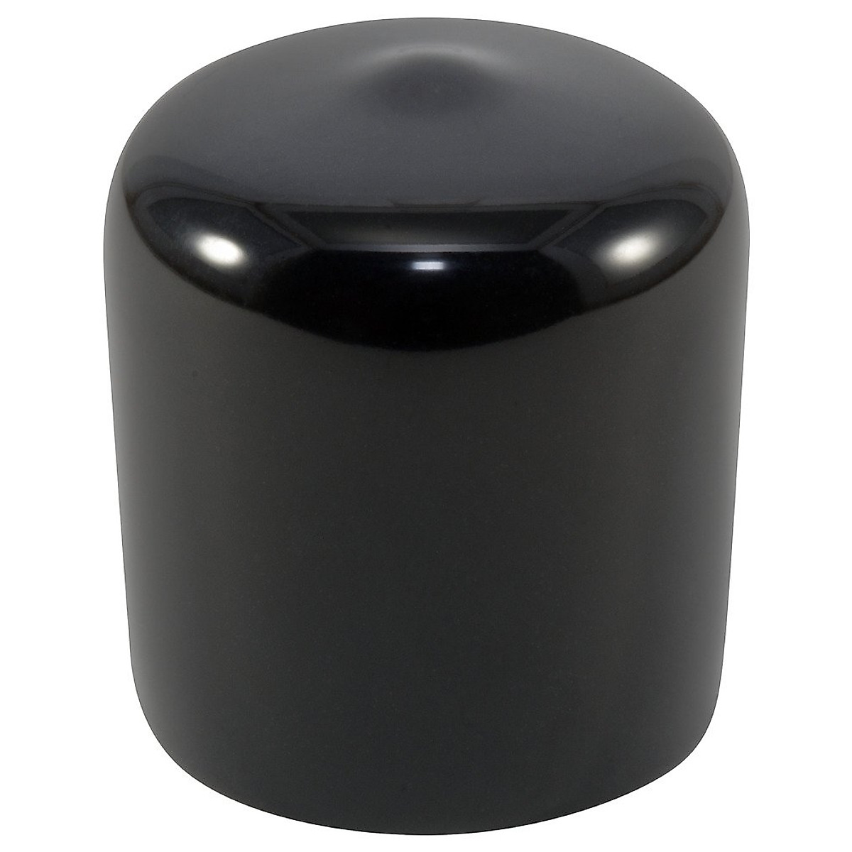 Caplugs 99394160 Plastic Round Cap VC-1312-16, Vinyl, Cap ID 1.312" Length 1.000", Black (Pack of 32)