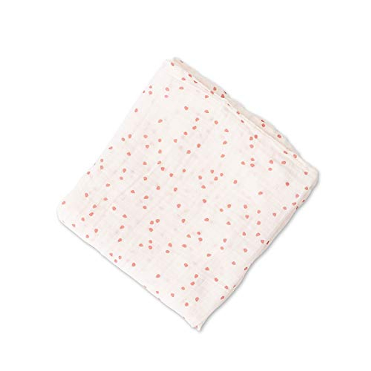 Red Rover Kids Cotton Muslin Swaddle - 47”x 47”- 100% Cotton – Machine Washable – Softer with Every Wash – Playful Designs -Soft, Breathable & Lightweight – Unisex (Cherry Petals)