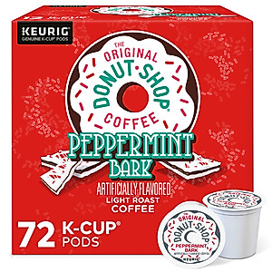 The Original Donut Shop Peppermint Bark Keurig Single-Serve K-Cup Pods, Light Roast Coffee, 72 Count (6 Packs of 12)