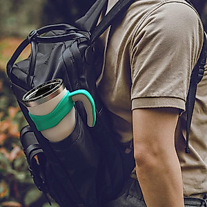 Tumbler Handle Fits for 30 OZ YETI Rambler,Rtic Mug-Previously Design,Sic,OZARK TRAIL & More Tumbler Travel Mug | BPA FREE（Handle Only） (Green)