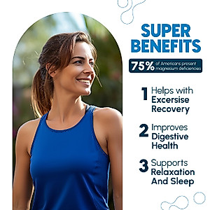 Zenavea - Triple Magnesium Complex Supplement (120 Vegan Capsules) - 180mg of Magnesium Glycinate Taurate and Citrate - Calm Magnesium Complex Supplements