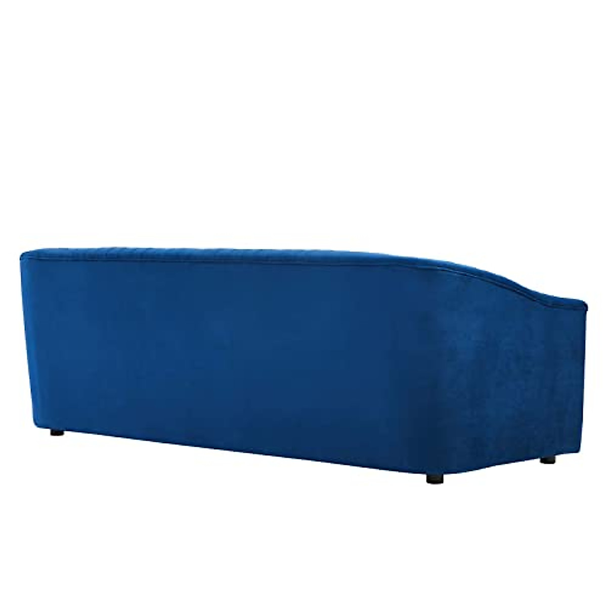 Modway Announce Performance Velvet Channel Tufted Sofa, Navy