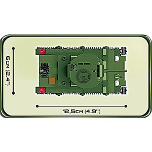 COBI Historical Collection M4A1 Sherman Tank, Green, for 7+ years,300 pcs