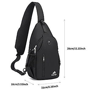 Shanyk Sling Bag | Crossbody Sling Backpack | Daypack Chest Bag for Hiking & Travel