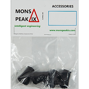 Mons Peak IX Trekking Hiking Walking Poles Replacement Rubber Tips Protectors (4-Pack)