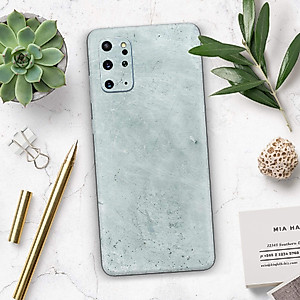 DesignSkinz Rustic Mint Textured Surface V3 Protective Vinyl Decal Wrap Skin Cover Compatible with The Samsung Galaxy S20 (Screen Trim & Back Glass Skin)