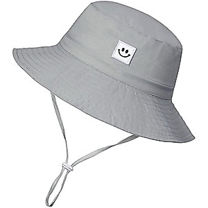 Toddler Sun Hat Beach Bucket hat for Girls 6-24 Months 2Pack