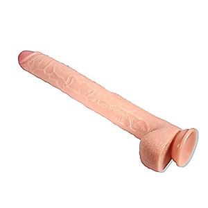 Realistic Extra Long Dildo Thick Dildo with Suction Cup, 16.93Inch Silicone Giant Dildos G Spot Anal Dildo Adult Sex Toys for Women