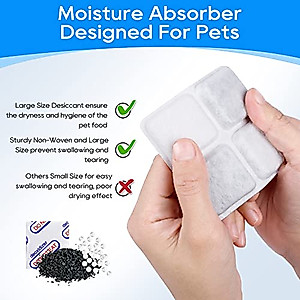 MyfatBOSS Pet Food Desiccant Bag Compatible with Petlibro Automatic Cat dog Feeders, 8 Pack Upgrade Desiccant Packets Keep Pet Food Dry and Fresh for Pet Feeder PLAF001,PLAF002,PLAF101,PLAF005,PLAF006