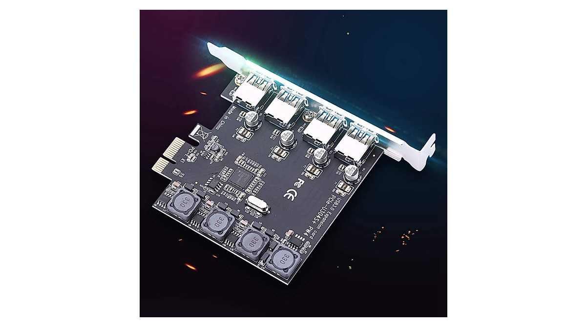 USB 3.0 PCIe Expansion Card - 4 Port SuperSpeed