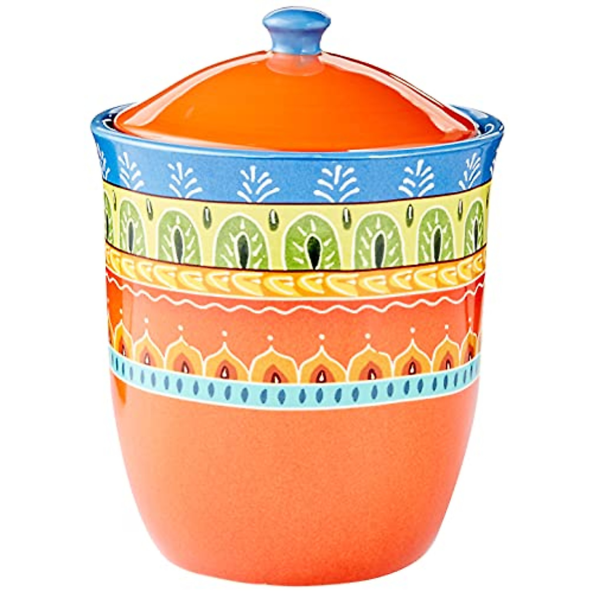 Certified International Valencia, Canister Set 3 pc. 54, 72, 104 oz, Multicolor