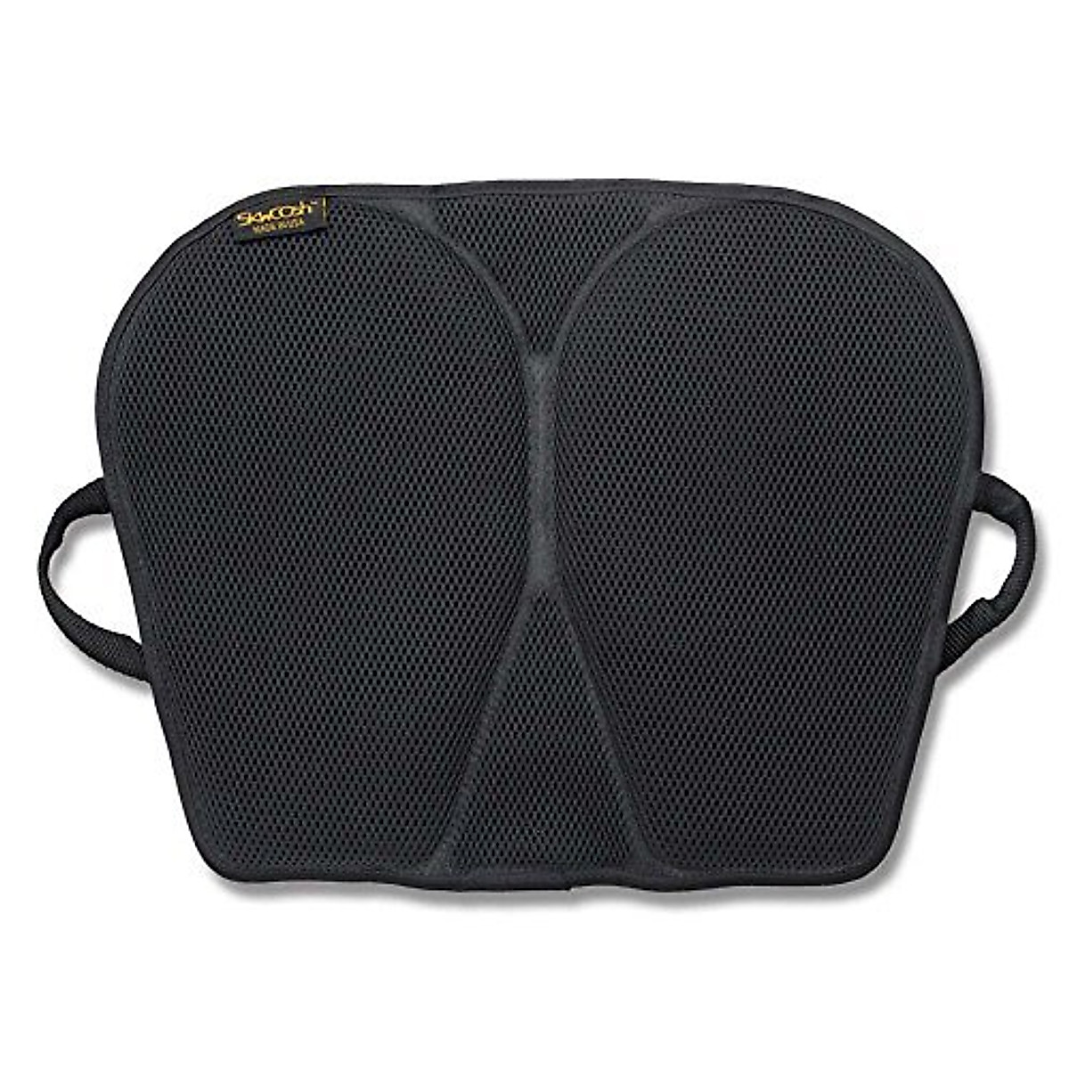Skwoosh Travel Seat Pad Cushion - Gel, mesh Fabric, Foldable, Handles, Waterproof, Lightweight - for Travel, Pilots and Office - Command Pilot