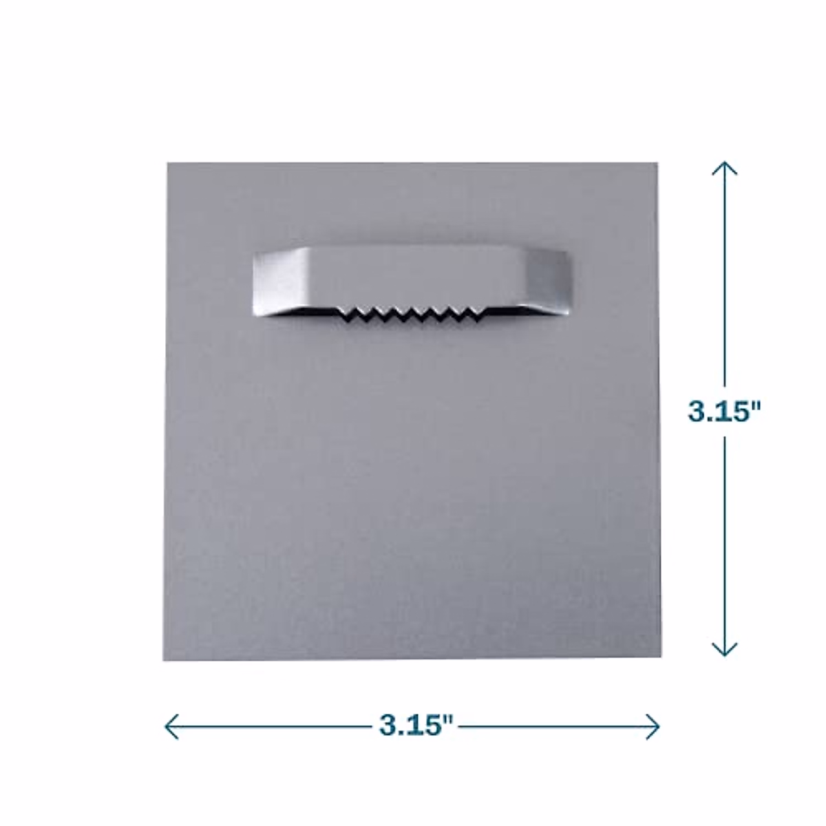 STAS self Adhesive Hanger for Mirrors and Hanging Art/Photos on Acrylic, Glass, dibond, plexiglass or Aluminium - 3.15 x 3.15" - 22lbs Weight Capacity (1 Pack)