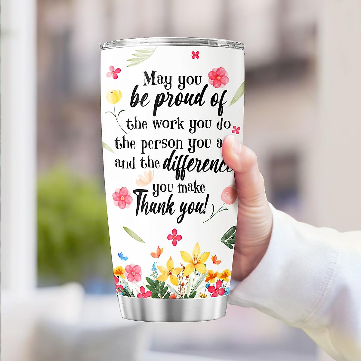 JENOIS Cups Nursing Week For Tumblers School Nurses Women Coffee, Nurse Life Motivational, Tumbler 20 Oz With Lid And Straw, Nurse Gifts