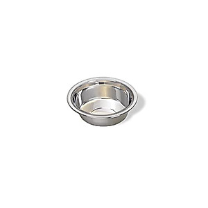 Van Ness Pets Lightweight Stainless Steel Cat Bowl, 8 OZ Food And Water Dish, Natural