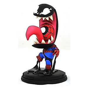 DIAMOND SELECT TOYS Marvel Animated Venom & Spider-Man Statue,Multicolor,5 inches