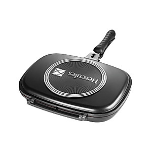 Mundial Hercules collection, Double Sided Cast Aluminum Skillet - Non-Stick Omelette Pan, Perfect for Frittata, Professional Grade, 2 Quarts