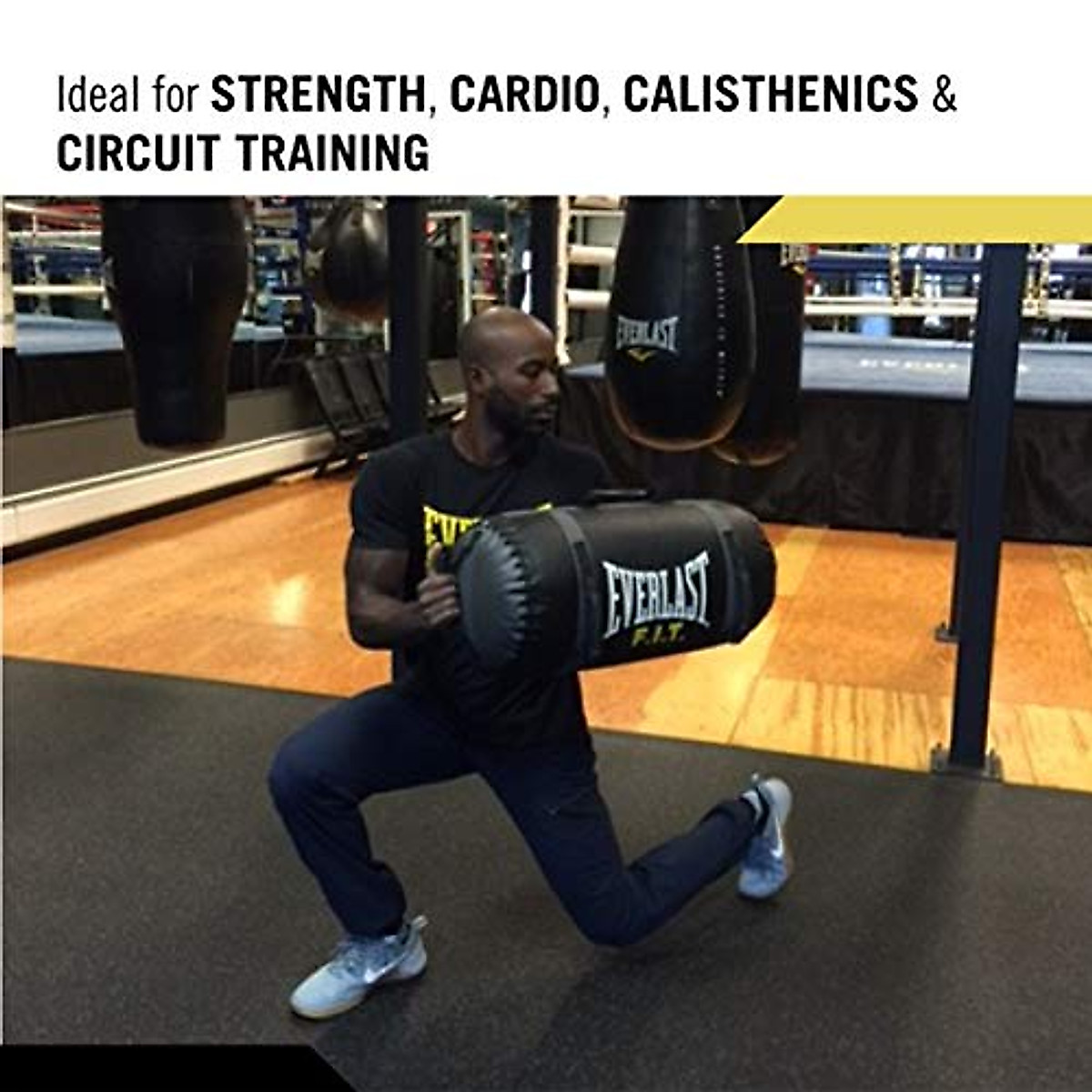 Everlast Power Core Fit Bag, 20 lb , Black/Yellow