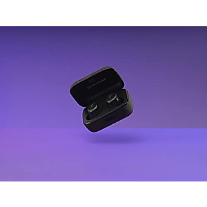 Sennheiser Momentum True Wireless 3 Earbuds -Bluetooth in-Ear Headphones for Music & Calls with Adaptive Noise Cancellation, IPX4, Qi Charging, 28-Hour Battery Life,Black, 509180 (Renewed)
