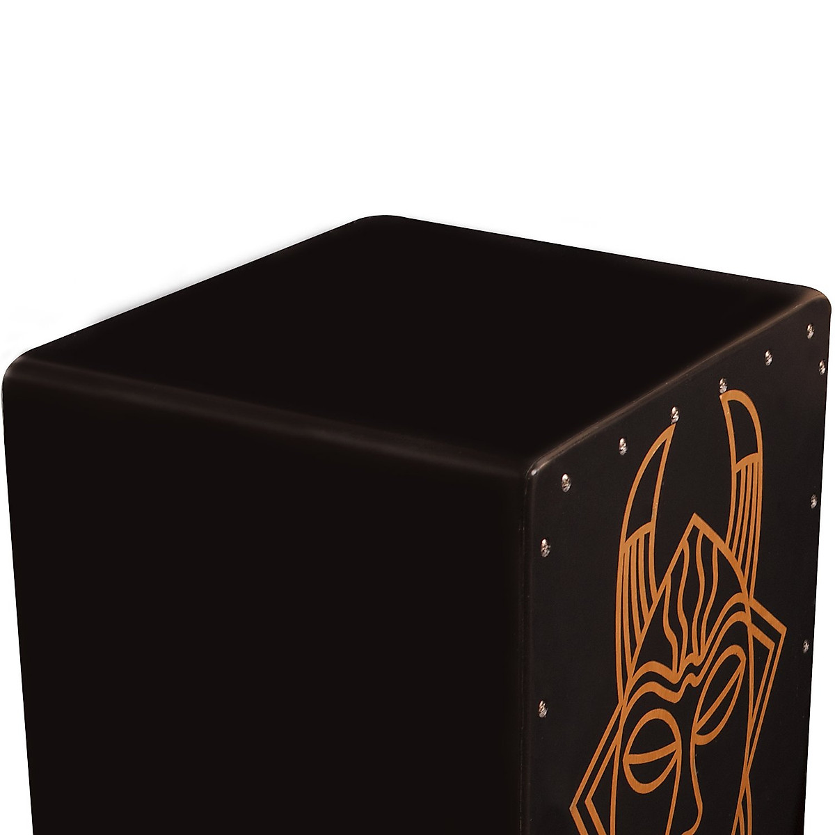 Sawtooth Harmony Series Hand Stained Spirit Design Satin Black Large Cajon Percussion Box