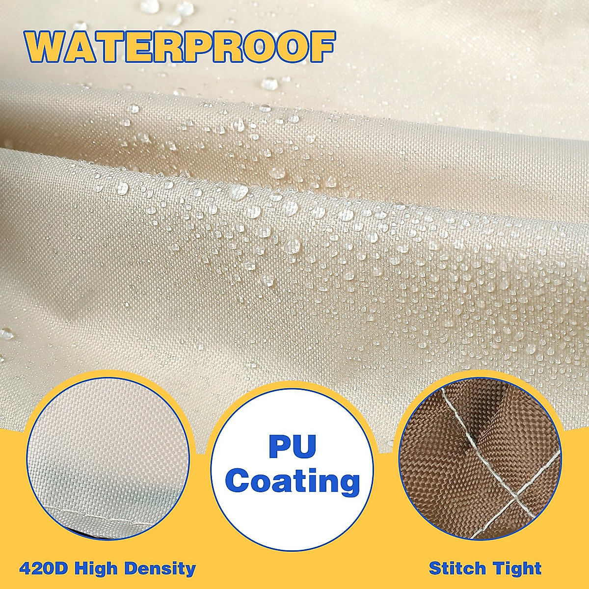 CHENGWEI Hanging Porch Swing Cover 56 Inch Outdoor Swing Chair Cover Waterproof Patio Swing Cover(56x25x32 Inches)