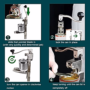 Commercial Can Opener Heavy Duty,Manual Table Can Opener Compatible with Edlund #1,Industrial Can Opener for Big Cans