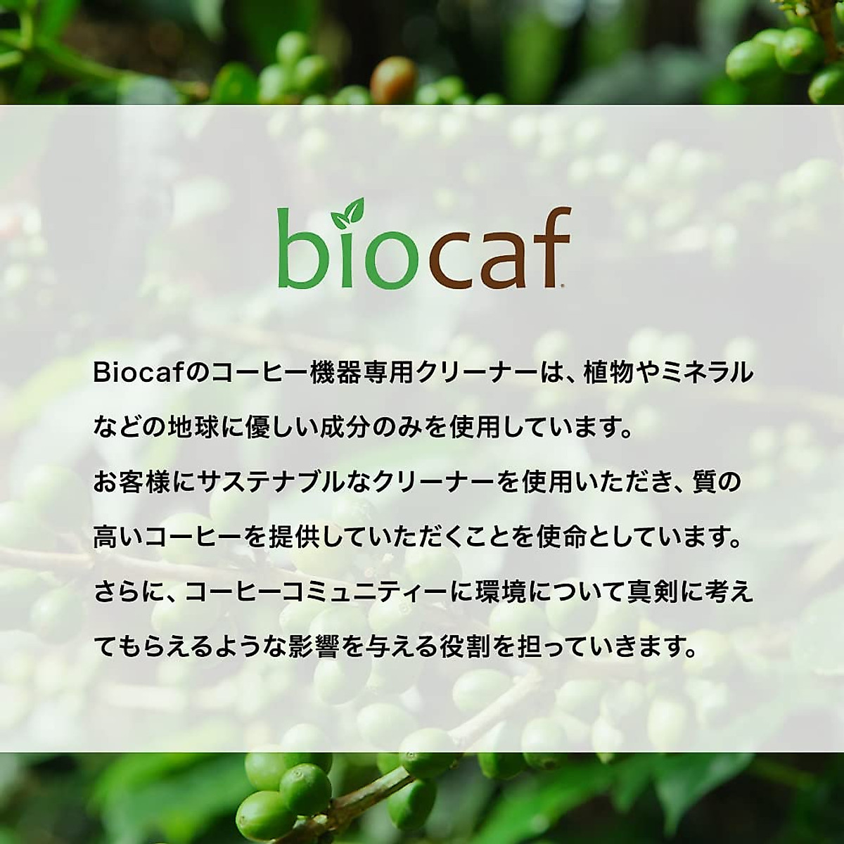 Urnex Biocaf Coffee Equipment Wash - 17.6 Ounce (100 Uses) - Safe Biodegradable Phosphate-Free for Use On Espresso Machines and Coffee Brewers Sustainable Renewable Eliminates Residue White