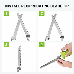 Eyoyofishcam Cordless Electric Knife, Rechargeable Battery Powered Knife w/ 2 Reciprocating Serrated Stainless Steel Blades, for Carving Meat Turkey Fish Fillet Bread Slicing Cutting