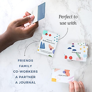 Holstee Reflection Cards - A Deck of 100+ Questions to Spark Meaningful Connections and Conversations