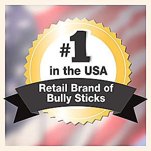 Cadet Bully Sticks for Dogs - All-Natural, Long-Lasting Grain-Free Dog Chews - Bully Sticks for Small, Medium, and Large Dogs - Dog Treats for Aggressive Chewers (12 oz.)