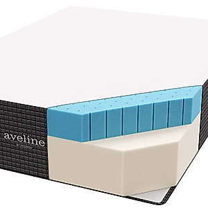 Modway Aveline 16” Gel Infused Memory Mattress with CertiPUR-US Certified Foam Queen Mattress