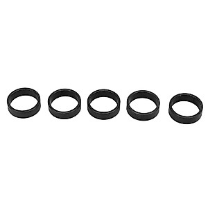 BuyWeek Bike Headset Spacer, 5Pcs/Set 10mm Bicycle Headset Washer Mountain Bike Front Fork Washer for Mountain Road Bike(Black)