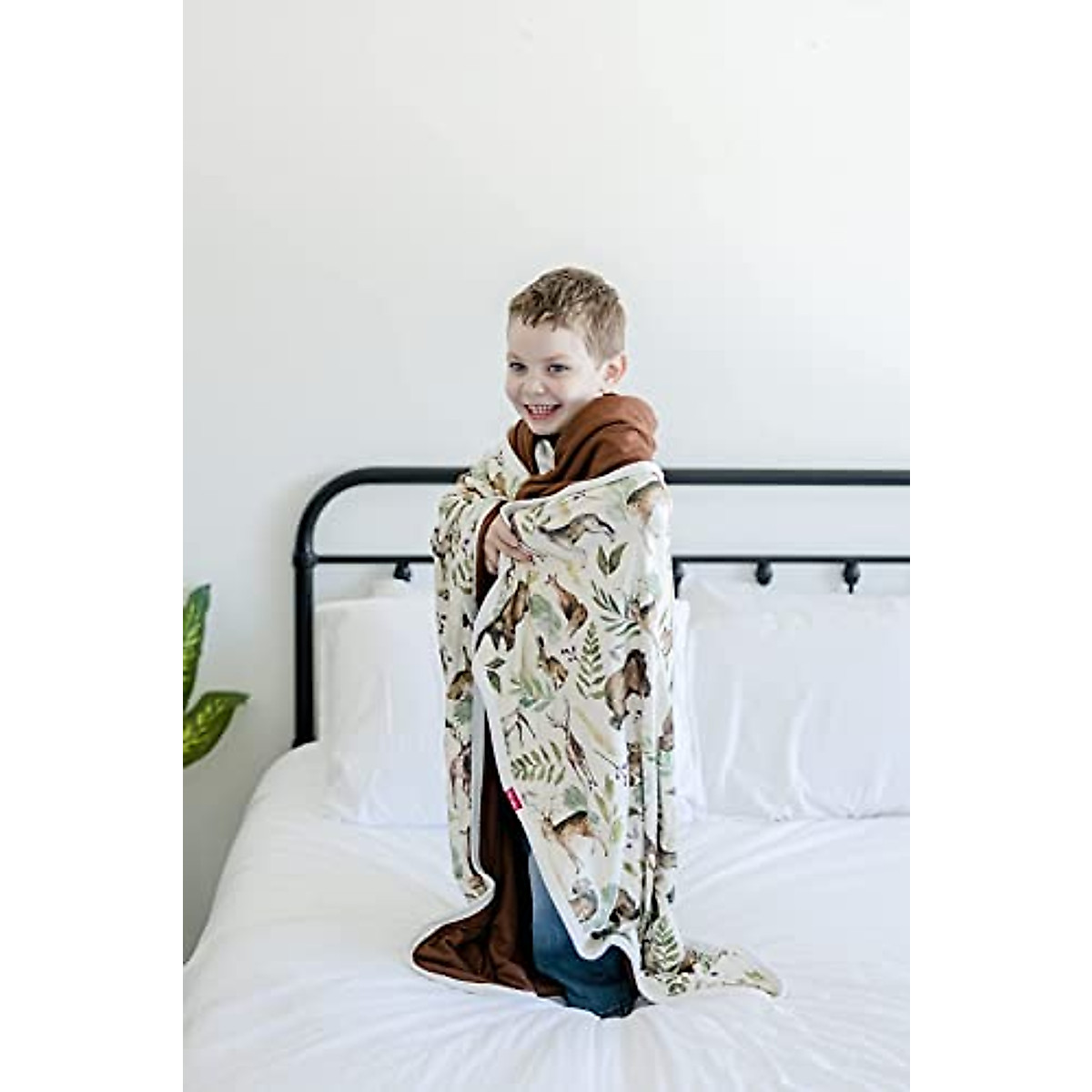 Pobi Baby Premium Baby Blanket, Soft Stretchy Quilt for Babies, Toddlers, Kids (Wildlife Animal)