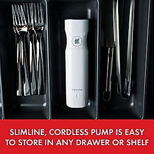 ZWILLING Fresh & Save Vacuum Sealer Machine Starter Set with Airtight Food Storage Container Glass, Sous Vide Bags, Meal Prep