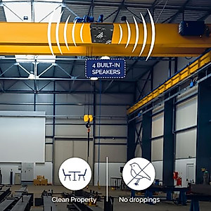 Bird-X - QB4+S Super Quadblaster QB4 Ultrasonic Bird Repeller, Covers 6,500 sq. ft.