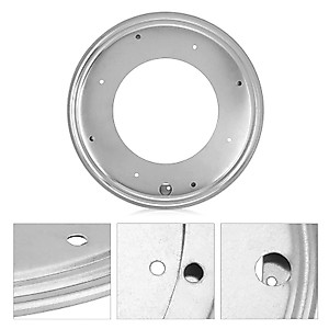 12 Inch Lazy Susan Turntable Round Shape Galvanized Turntable Lazy Susan Hardware Rotating Swivel Plate for Kitchen Display Table Serving Trays Lazy Susan Turntable for Cabinet