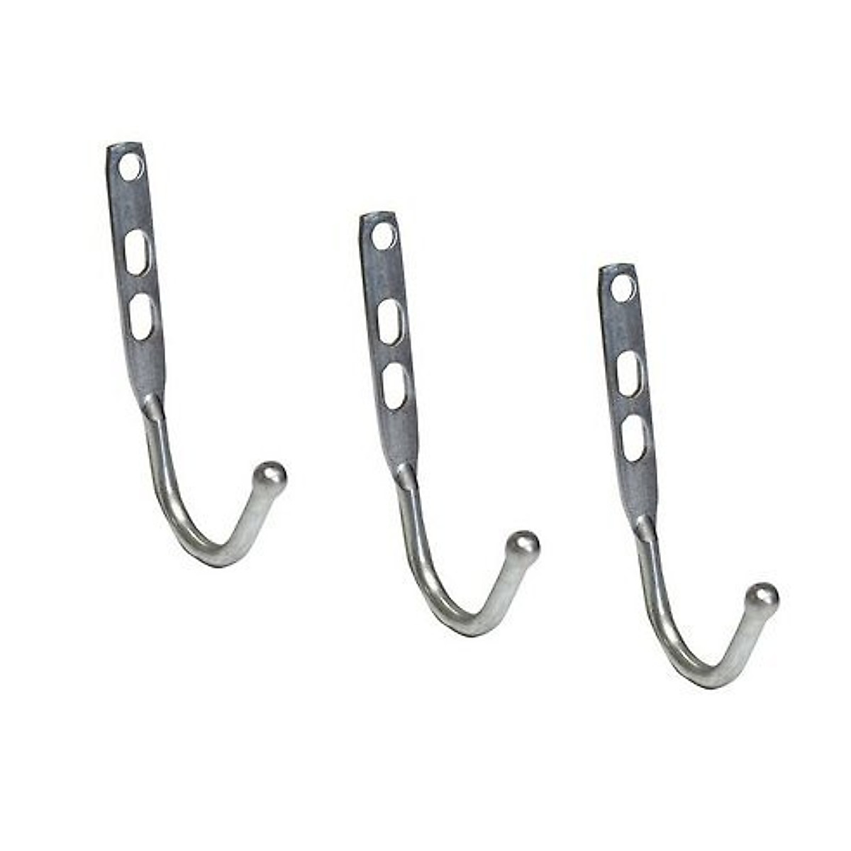Universal, Fits Most Makes & Models UN1001 Locker Single-Prong Coat Hooks, Set of 3