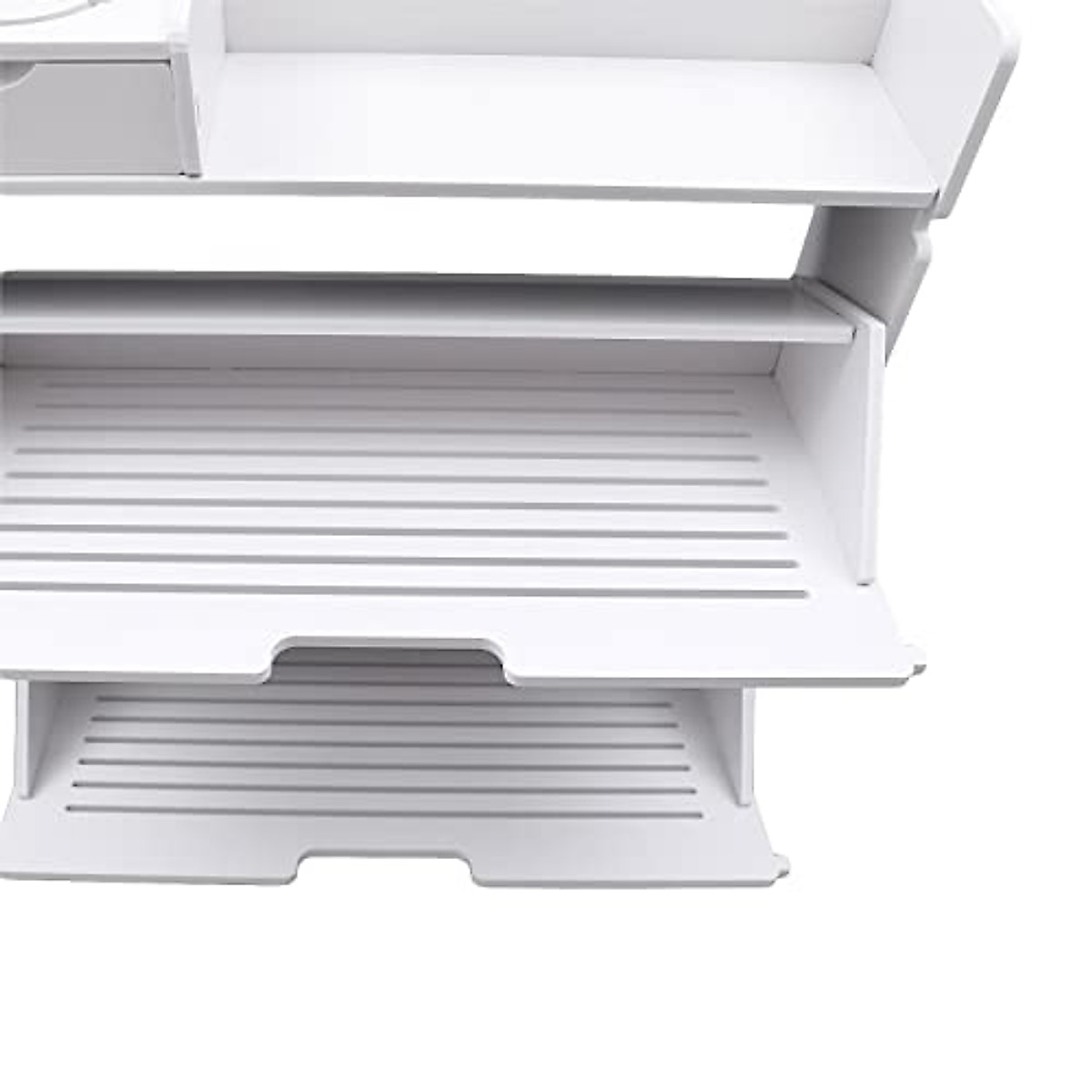 2 Layer Shoe Storage Cabinet with Doors White Modern Shoe Rack Small Shoe Cabinet for Entryway Show Rack Entryway Shoe Storage Practical Free Standing Shoe Racks (2 Tier, 25.98"x6.69"x31.88")