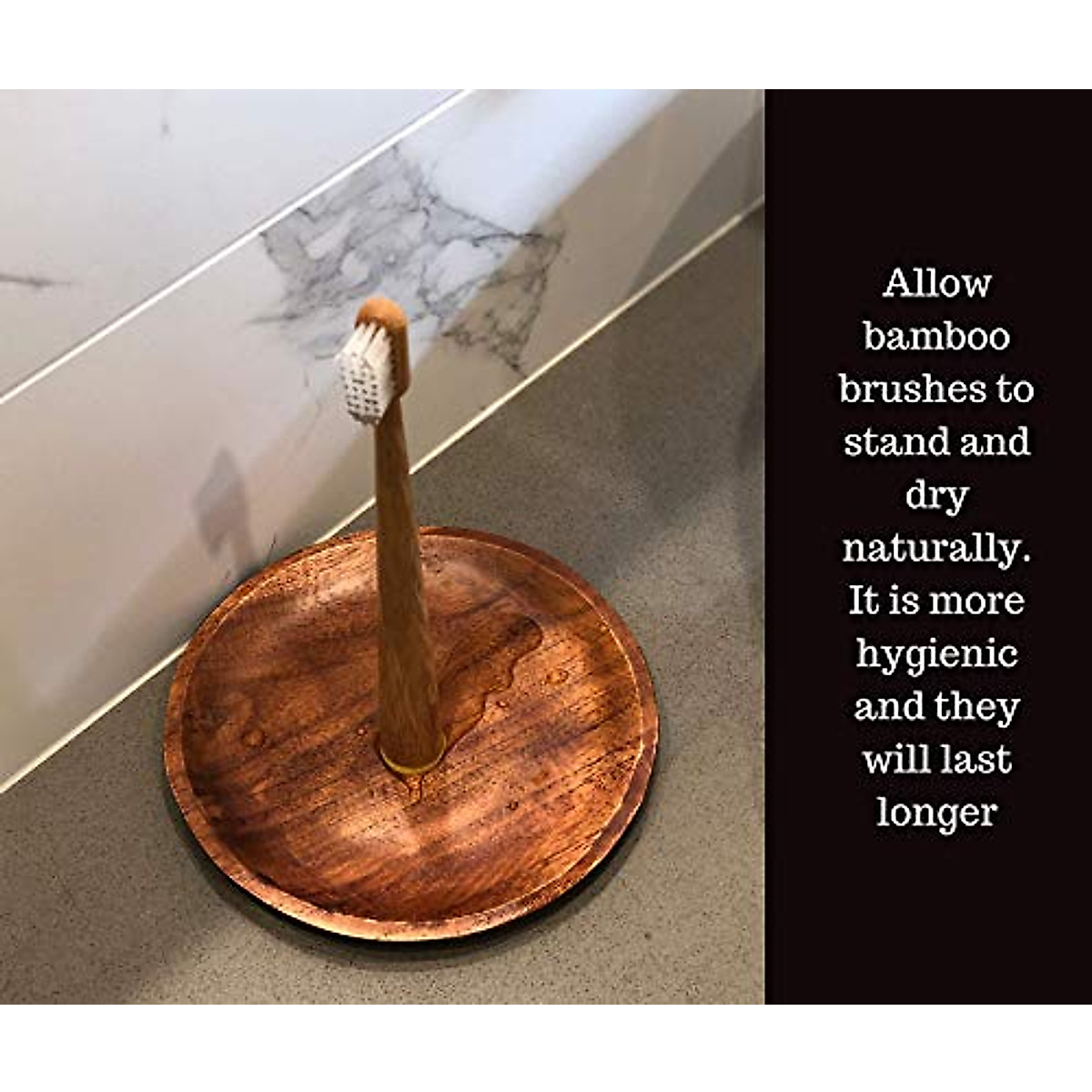 Stand up Biodegradable Bamboo toothbrushes| Hard Wearing, Soft/Medium Plant bristles| Vegan | Plastic Free Toothbrush | Biodegradable Packaging| All Natural Toothbrush