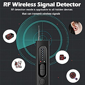 BTFDREEM Hidden Camera Detectors and Bug Detector, Hidden Devices Detector, Anti Spy Detectors, Spy Camera Detector, RF Wireless Signal Scanner for Home Office Travel