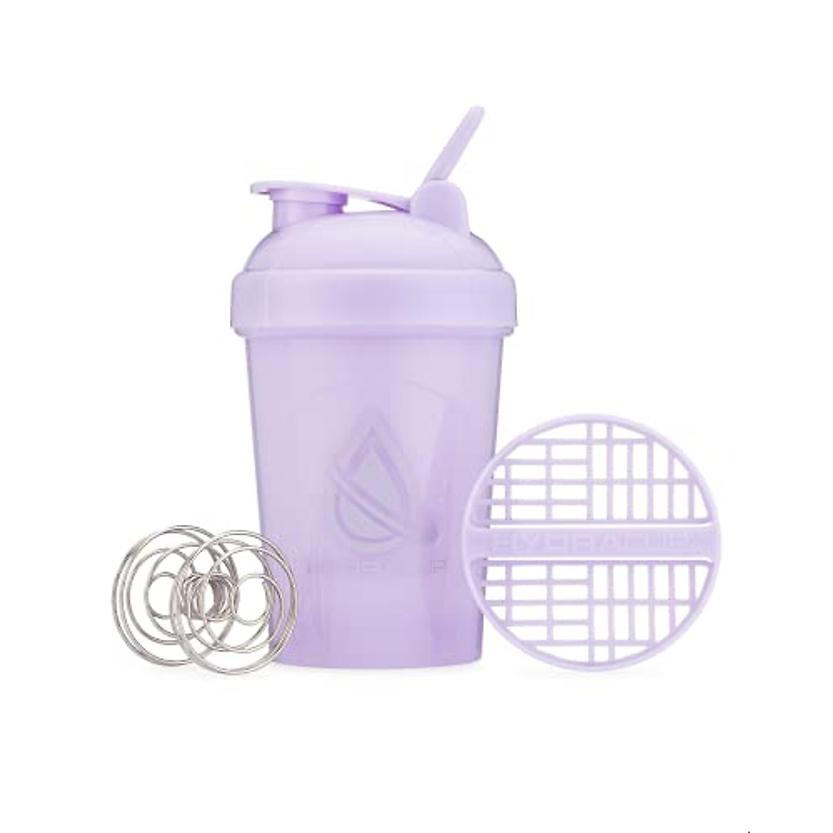 HydraCup [5 Pack] - 20oz Shaker Bottle for Protein Mixes, Barbell Blender Wire Whisk & Mixing Grid, Shaker Cup BPA Free, Shakes Value Pack