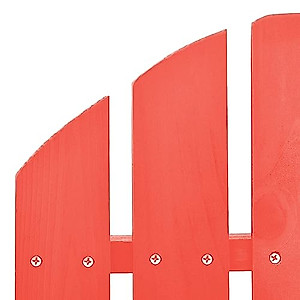 RMPOOML Outdoor Rocking Chair, Patio Rocking Chair, Deck Rocking Adirondack Chair Solid fir red. for Patio, Deck, Yard, Lawn and Garden