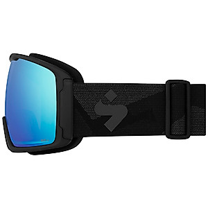 Sweet Protection Clockwork RIG Reflect Goggles - UV Protection, Anti-Fog, and Interchangeable Lens, RIG Aquamarine/Matte Crystal Black/Black Peaks, one Size