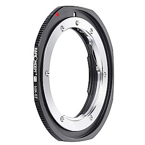 K&F Concept Updated NIK to EOS Adapter, Manual Lens Mount Adapter for Nikon F/AI Mount Lens and Canon EOS EF EF-S Mount Camera