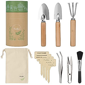 Indoor Garden Tools for Gardening - KiiZYS 12-Piece Small Gardening Tools Set - Indoor Gardening Gifts for Women - Mini Gardening Hand Tools
