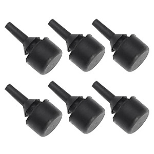 1/4" Rubber Bumper Feet fits for 1/4 inch Hole Grill Crock Pot with 1/2" OD x 5/16" Head 6pcs