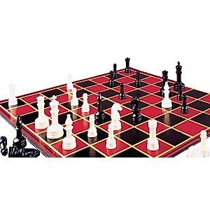 Pressman Toy Chess in Box, Red