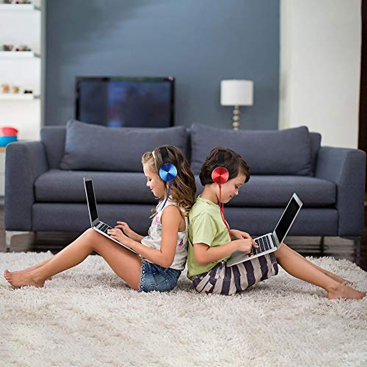 Yoley 24 Packs Classroom Headphones Bulk for Kids School Students Children, Wholesale Class Set Durable Earphones, Individually Bagged (24 Pack Mixed)