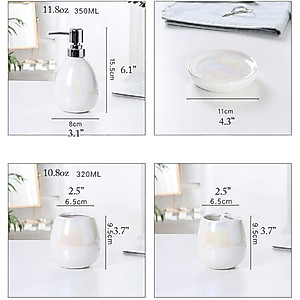 Bathroom Accessory Set Bathroom Accessories Set Bathroom Accessories Set Ceramic Bath Ensemble Collection Features Liquid Soap Dispenser Toothbrush Holder Bath Accessory Set Bath Accessories Set Home